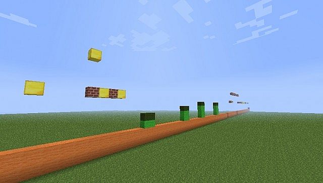 Level one Mario Bros Minecraft Map
