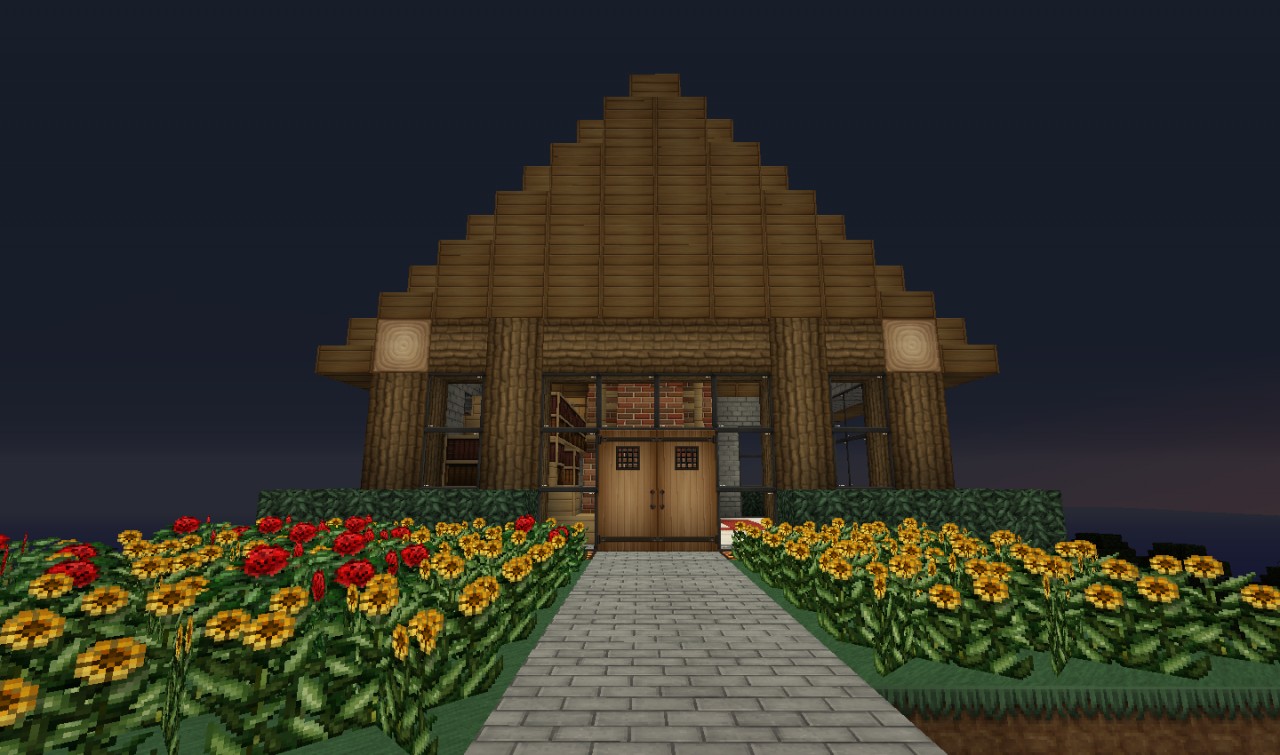 Hillside Home 12x12 Minecraft Map