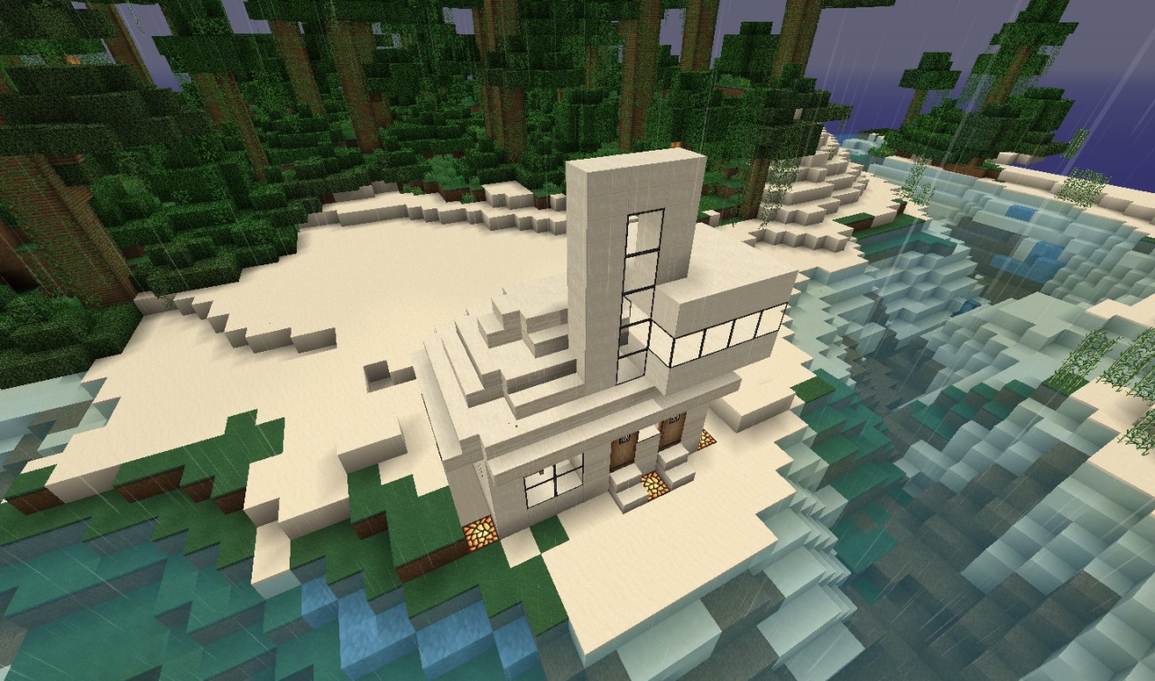 Sand Modren Home Minecraft Map