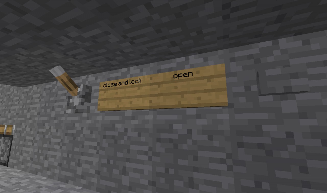 secret door in floor Minecraft Map