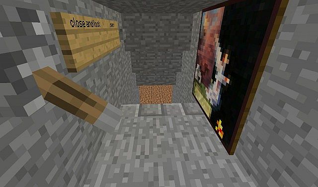 secret door in floor Minecraft Map