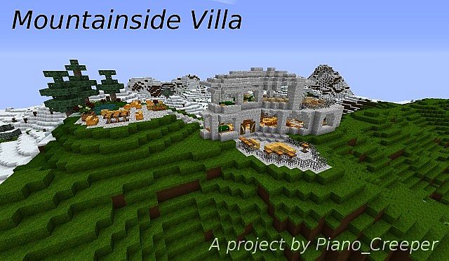 Mountainside Villa Minecraft Map
