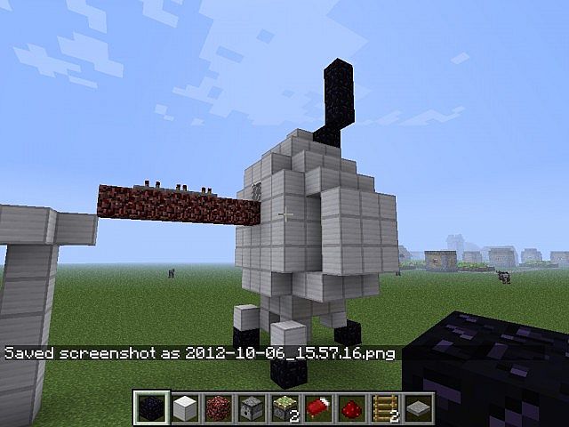 Shooting portal turret statue Minecraft Map