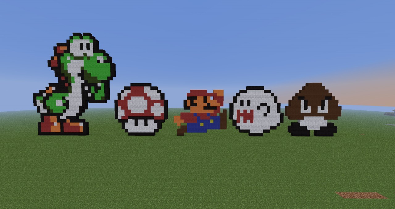 Mario Characters Minecraft Map