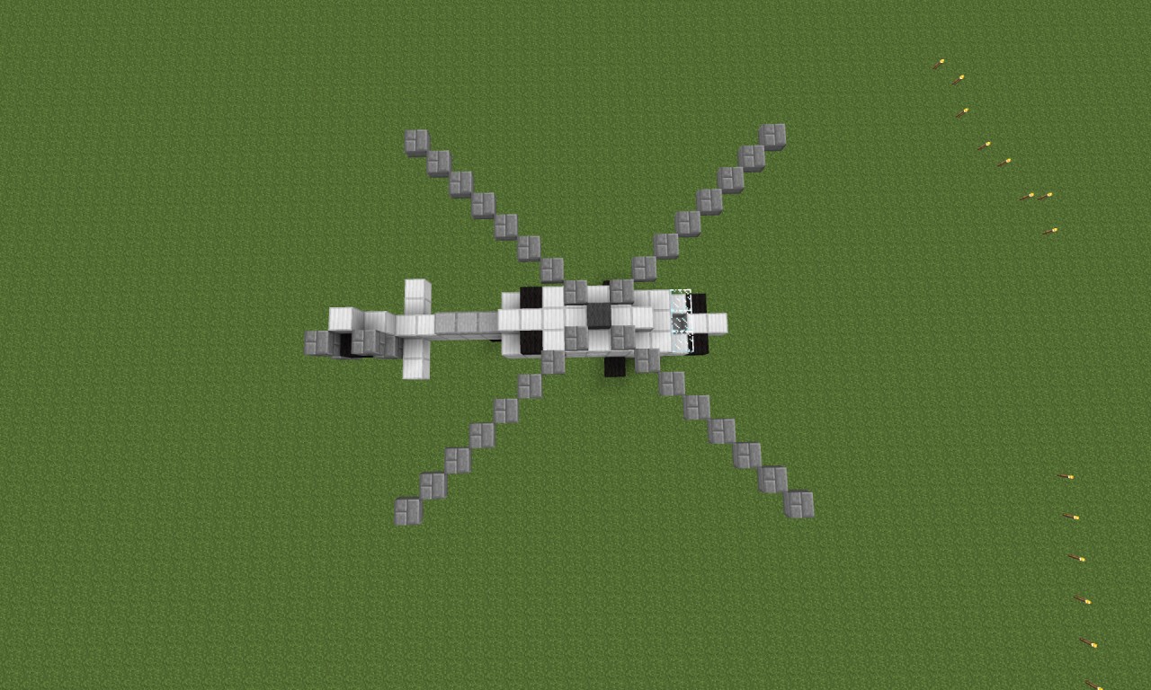 Mitsubishi SH-60K Seahawk JMSDF 1:1 Scale Minecraft Map