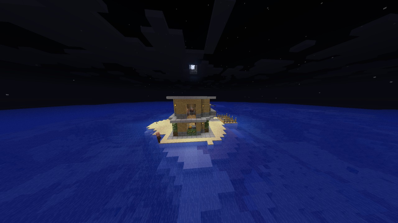 Small Modern Beach House Minecraft Map