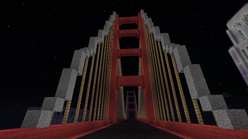 Golden Gate Bridge. Minecraft Map