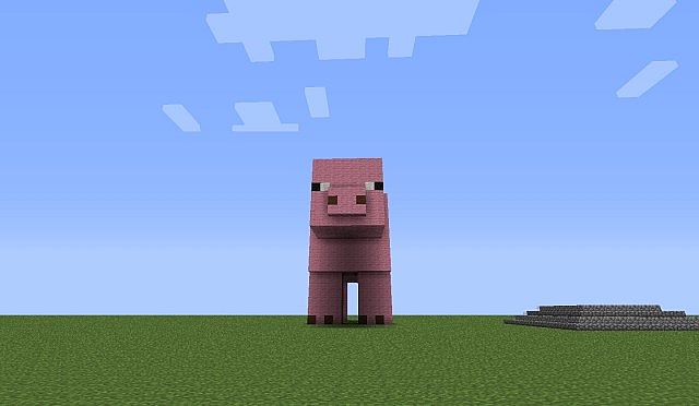 Pig Statue Minecraft Project