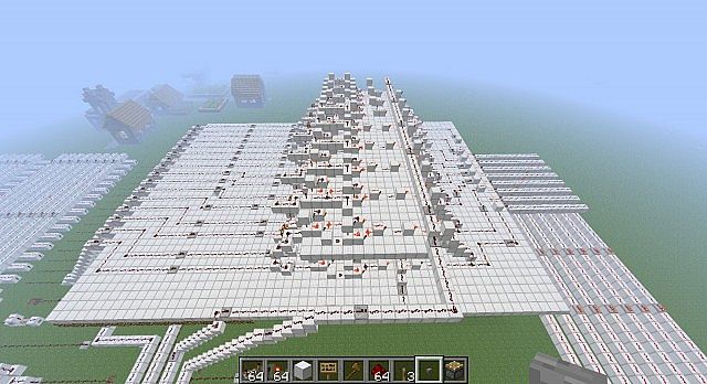 8 bit alu (calculator/logic device) V1 Minecraft Map