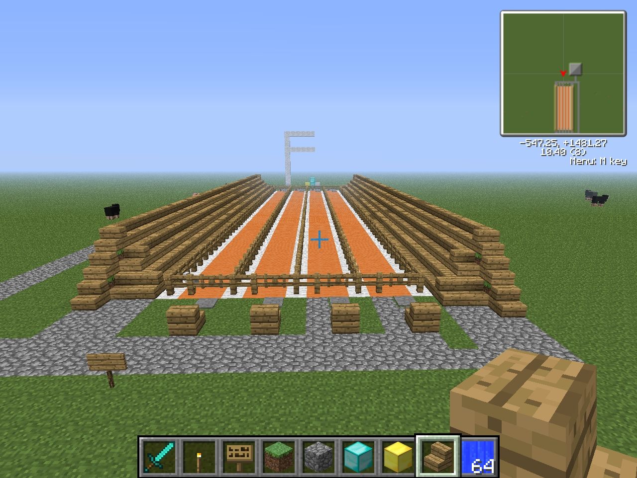 RUNNING TRACK Minecraft Map