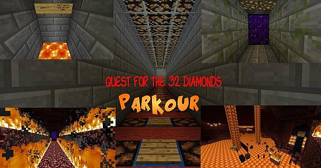 Quest Of The 32 Diamonds Parkour Map Minecraft Map