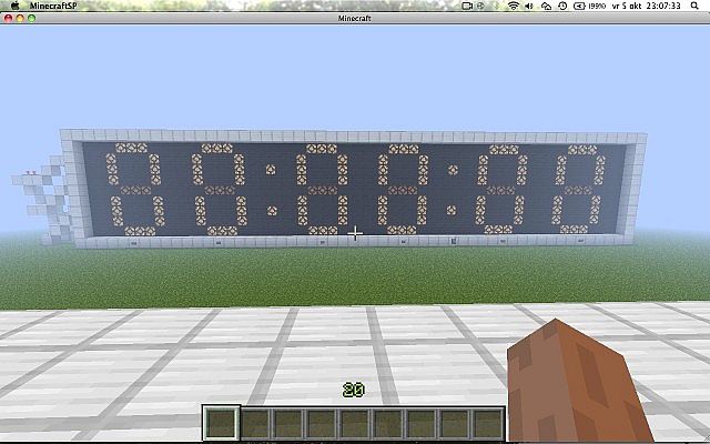 24 Hours clock Minecraft Map