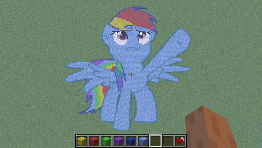 Rainbow dash - WTF? Minecraft Map