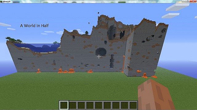 A World In Half Minecraft Map