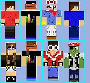 Dusty's Customz Skin Pack #1 Minecraft Texture Pack