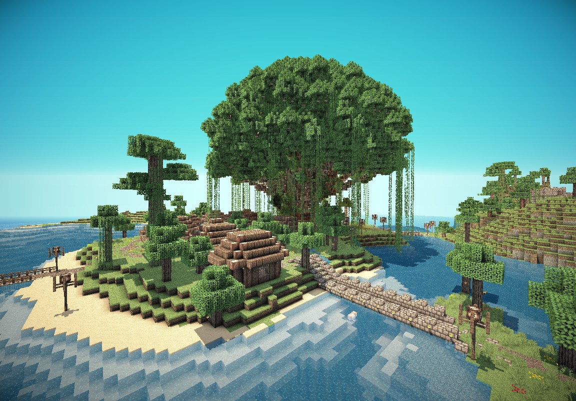 The Overgrown Elven Base Of Arvandor Minecraft Map