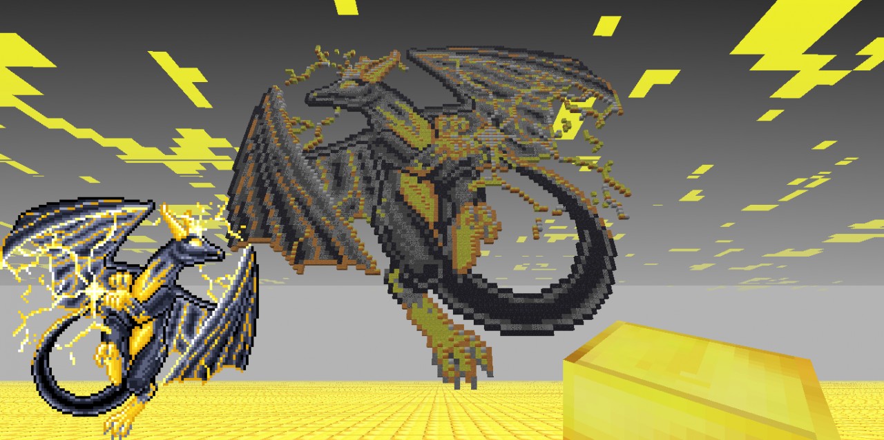 Dragon Cave Pixel Art [Classic] Minecraft Map