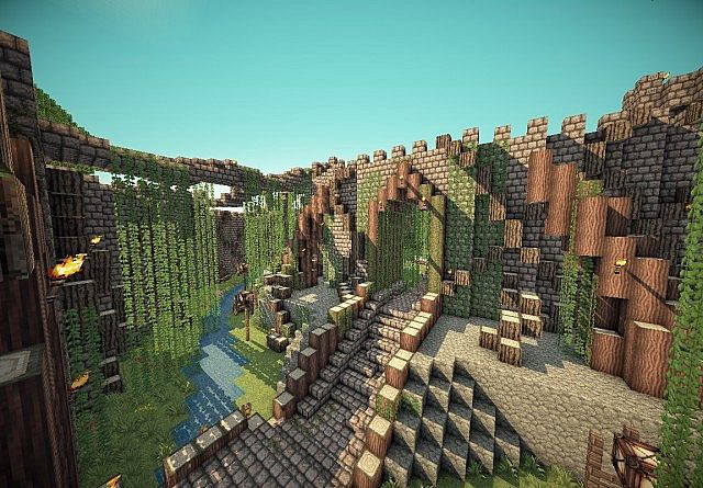 The Overgrown Elven Base Of Arvandor Minecraft Map