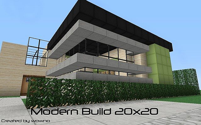 Modern build 20x20 Minecraft Map