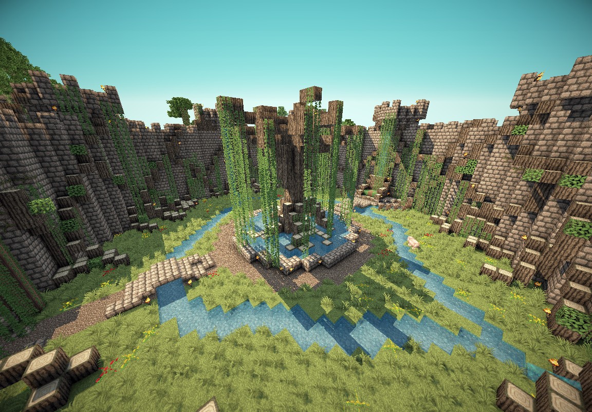 The Overgrown Elven Base Of Arvandor Minecraft Map