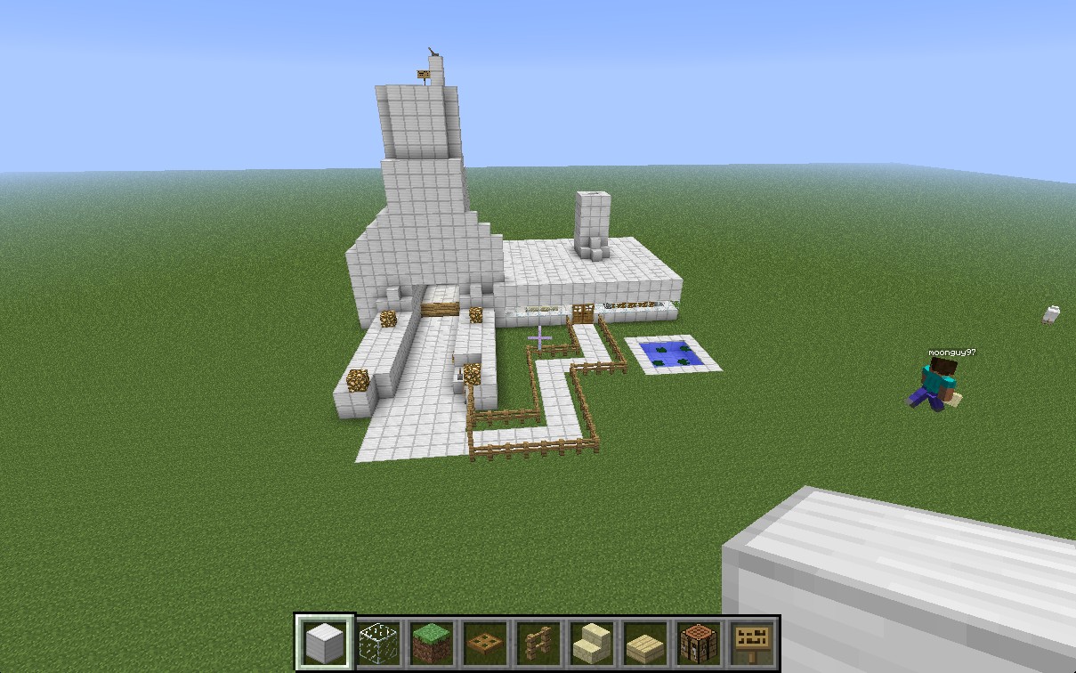 Modern House with Working Garage Minecraft Map