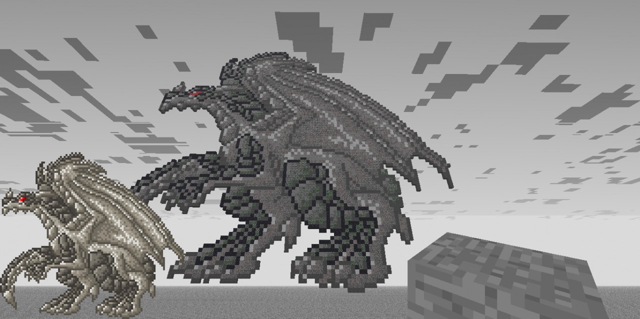 Dragon Cave Pixel Art [Classic] Minecraft Map