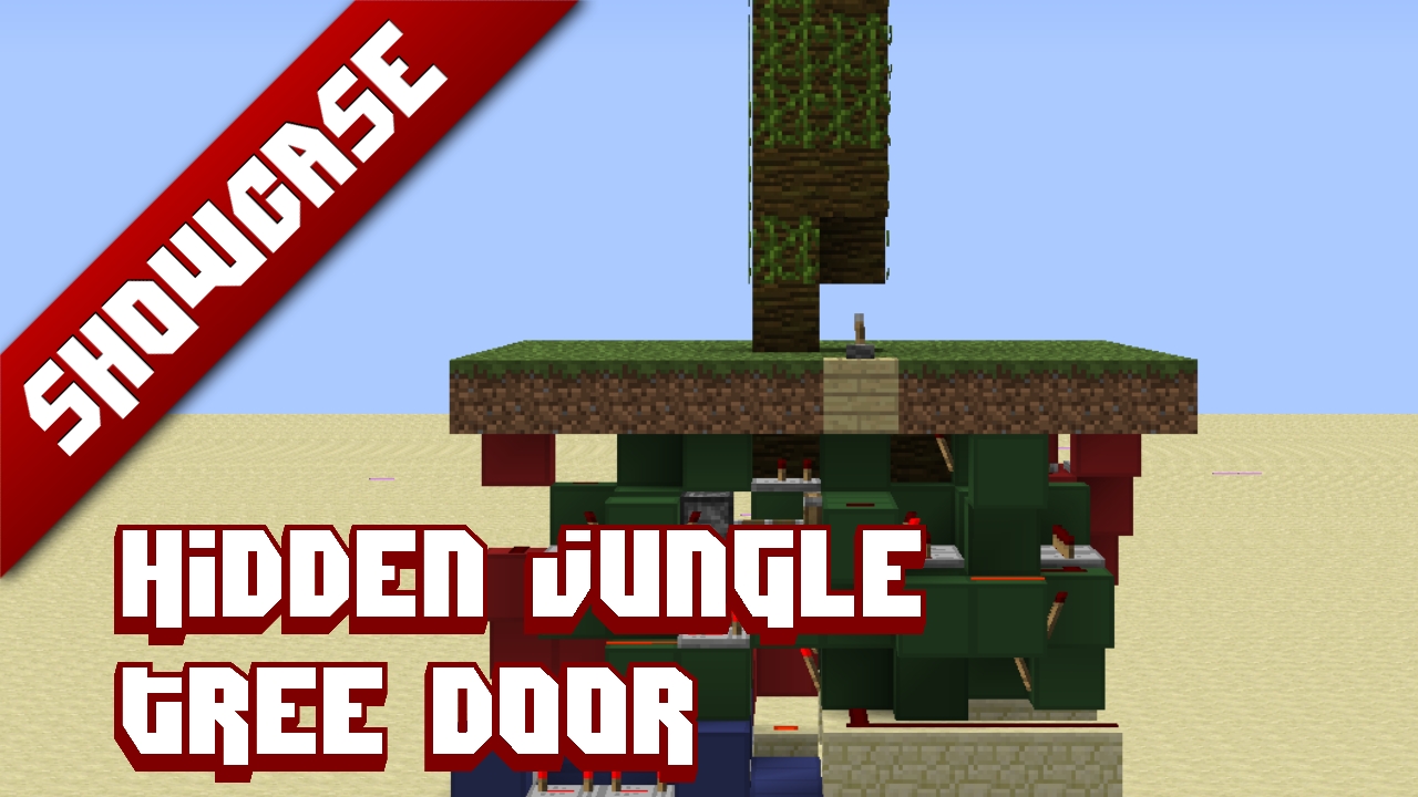 Hidden jungle tree door Minecraft Project