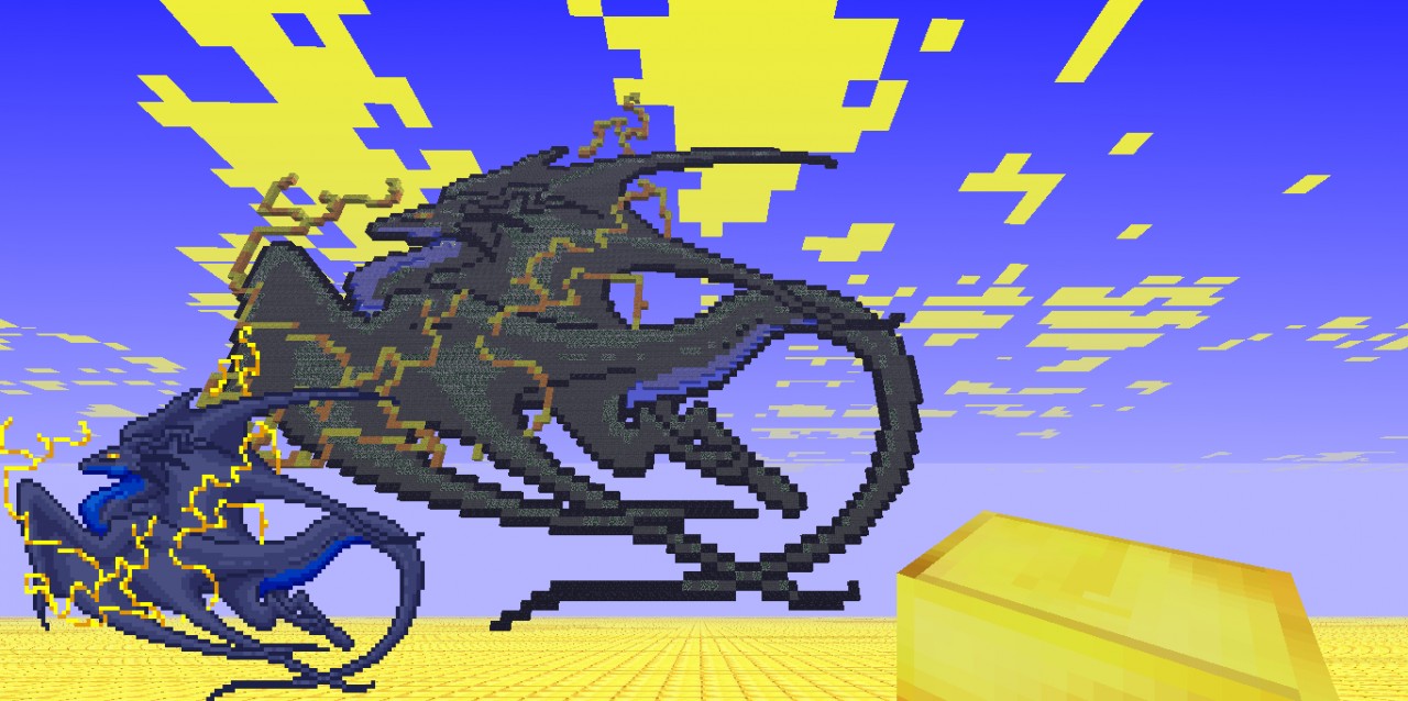 Minecraft dragon pixel art store