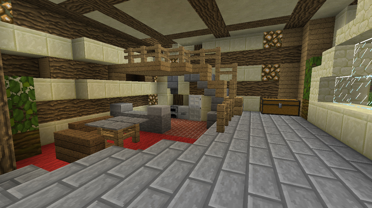 Modern Branch House (First Proper Build) Minecraft Map