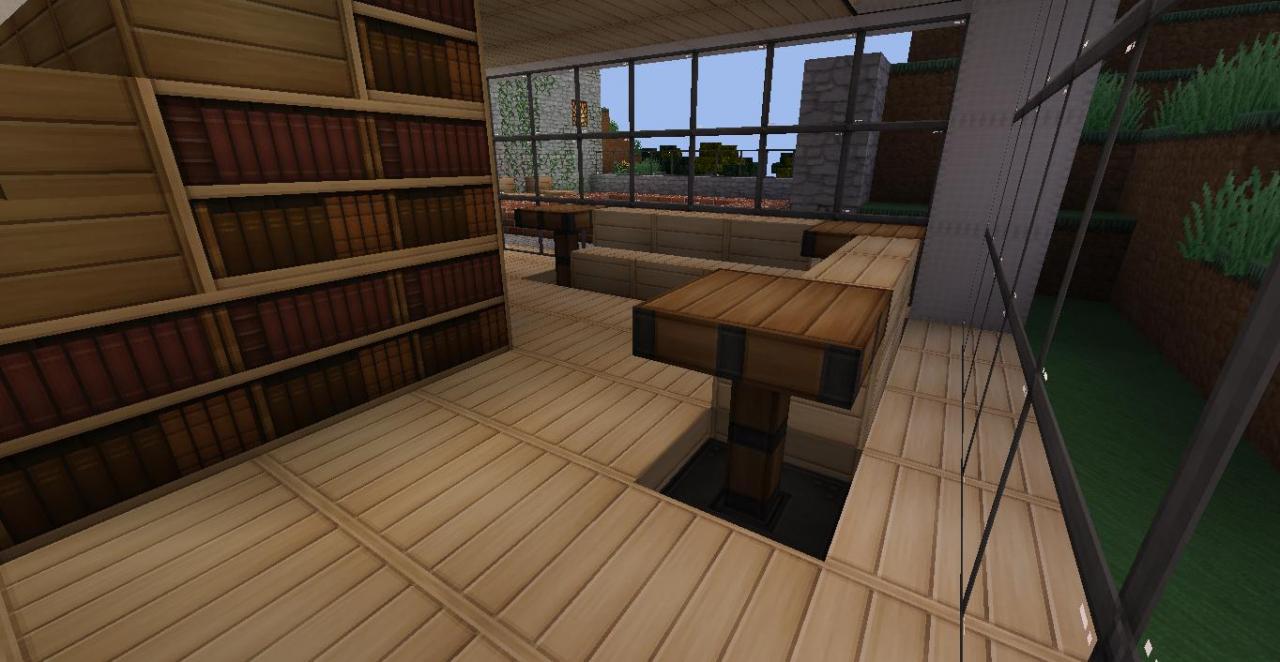 Modern River House Minecraft Map