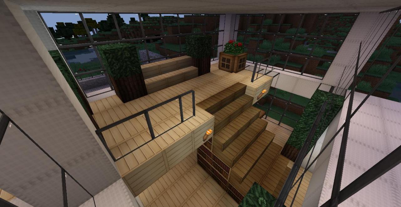 Modern River House Minecraft Map