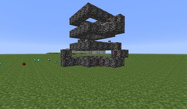 vertical human launcher Minecraft Map