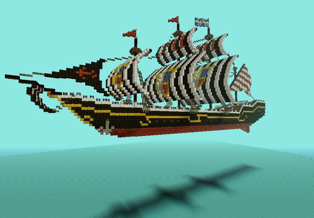 Royal 7th four-masted Battleship--Duke Minecraft Map