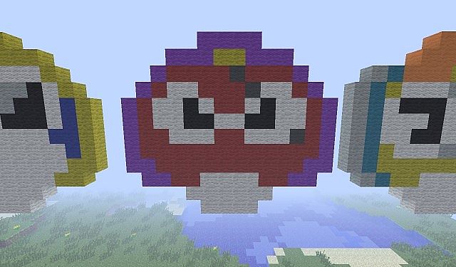 Keroro Gunso Pixel Art Minecraft Map