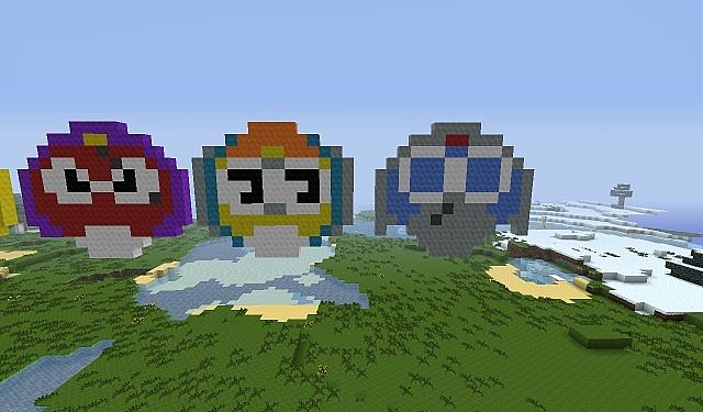 Keroro Gunso Pixel Art Minecraft Map