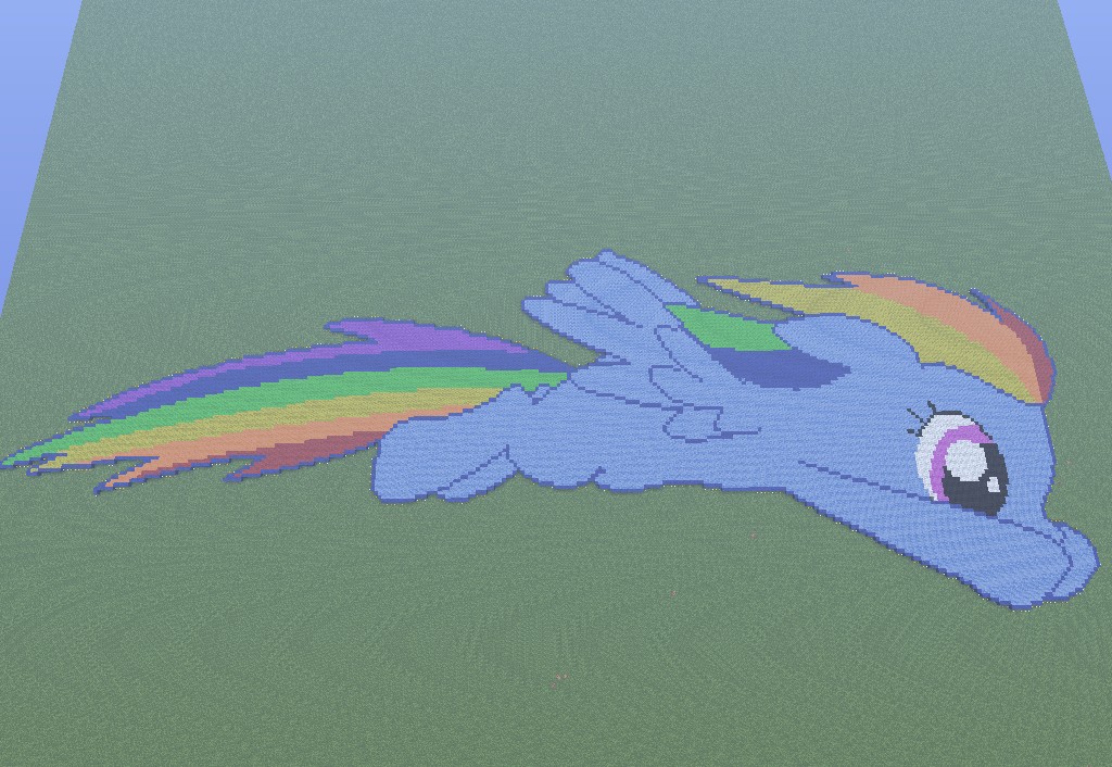 pixel rainbowdash Minecraft Map