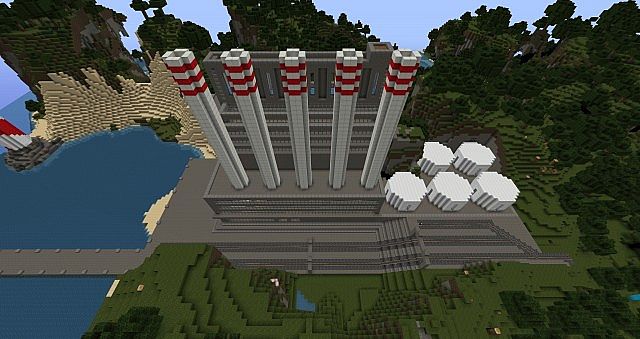 WIP - Functional Powerplant Minecraft Map