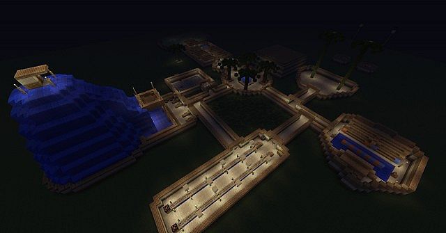 Beach Games Resort Multiplayer Games Map Minecraft Map