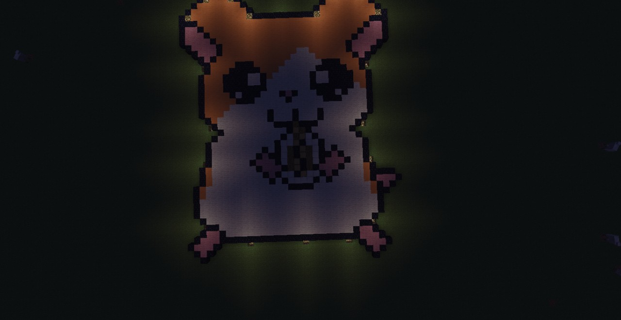 Hamtaro Pixel art Minecraft Map