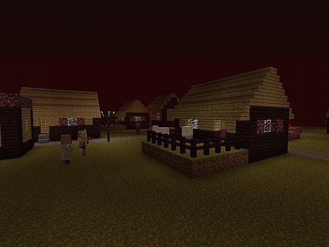 "Village of Survival" mini hardcore custom map Minecraft Map