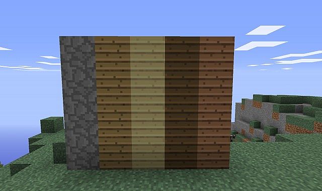 Better Cobble stone and wood Minecraft Texture Pack