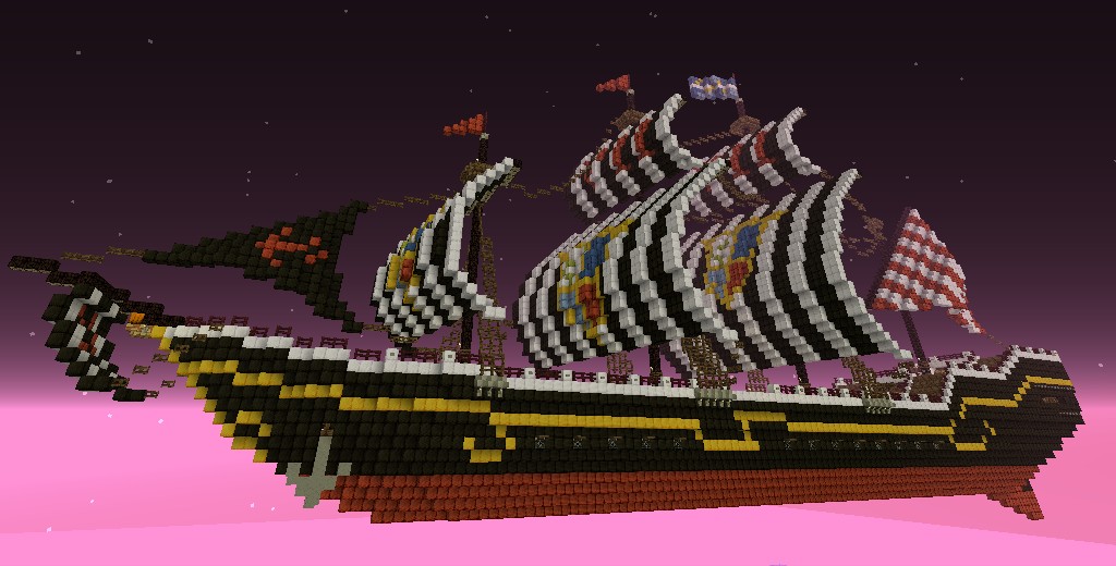 Royal 7th four-masted Battleship--Duke Minecraft Map