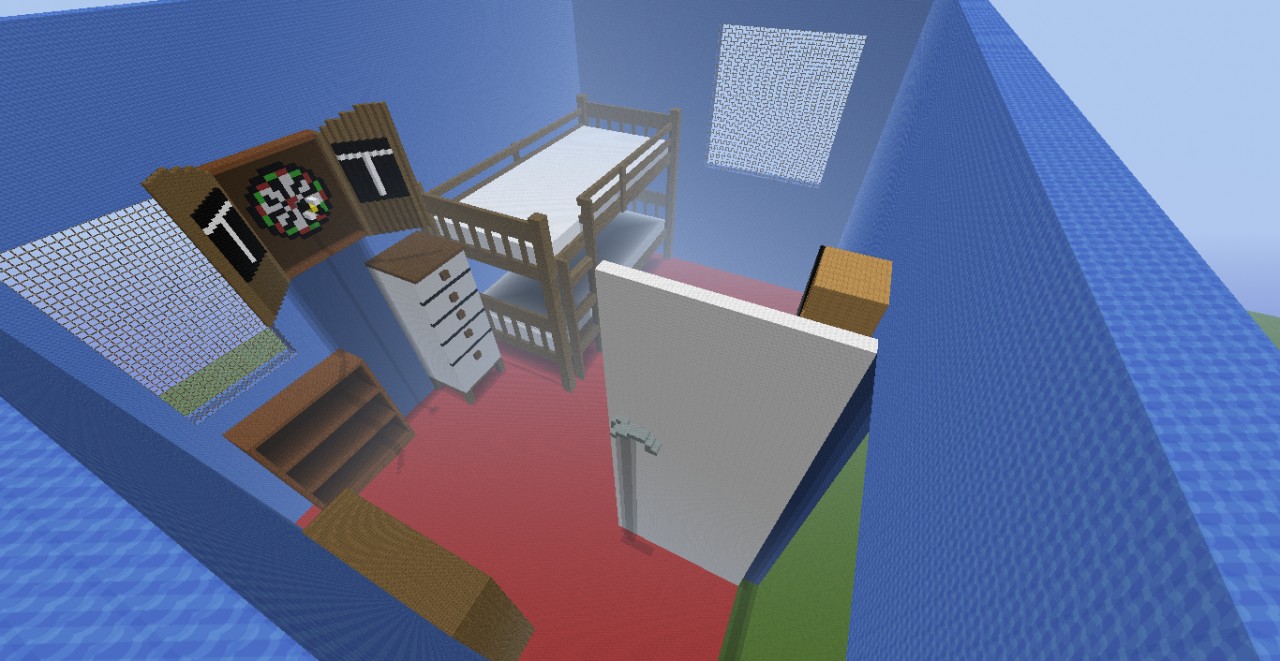 big bedroom project 1inch=1block scale Minecraft Map