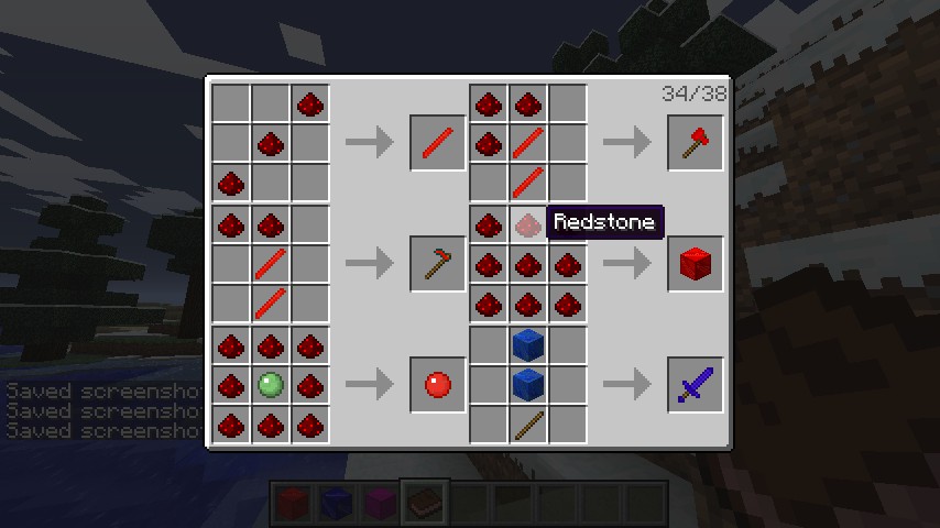 More uses Lapis and Redstone Minecraft Mod