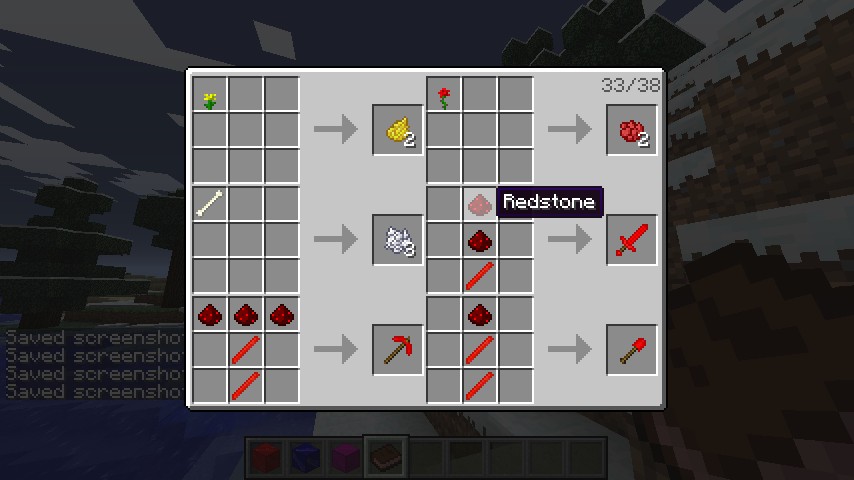 More uses Lapis and Redstone Minecraft Mod