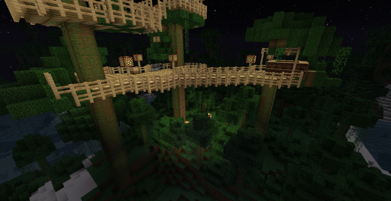 Jungle platform. Minecraft Map