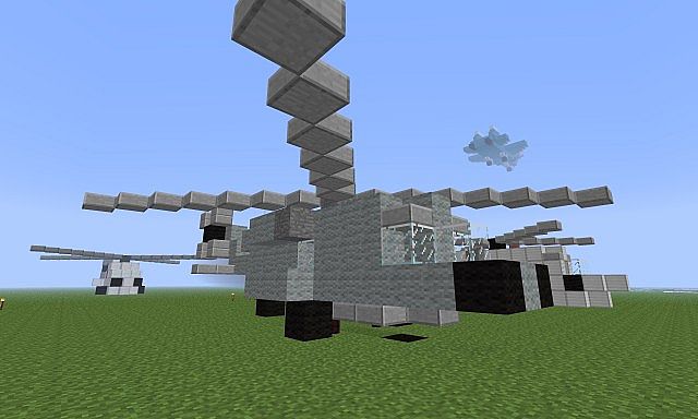 Sikorsky SH-60 Seahawk Helicopter 1:1 Scale Minecraft Map