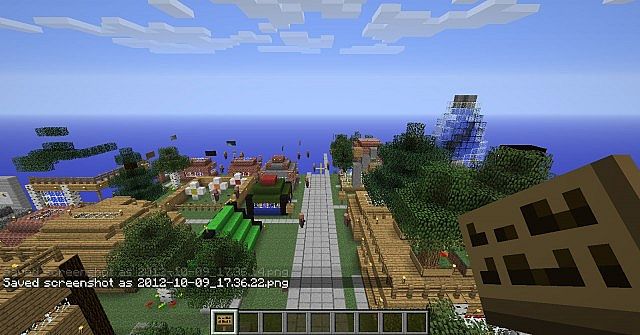 Massive Walled Minecraft City :Stoner City: Minecraft Map