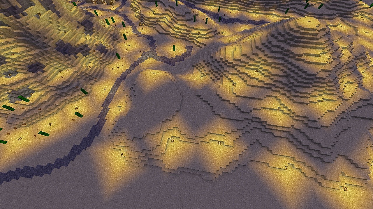 + Desert Terra: Mesa and Canyon + Minecraft Map