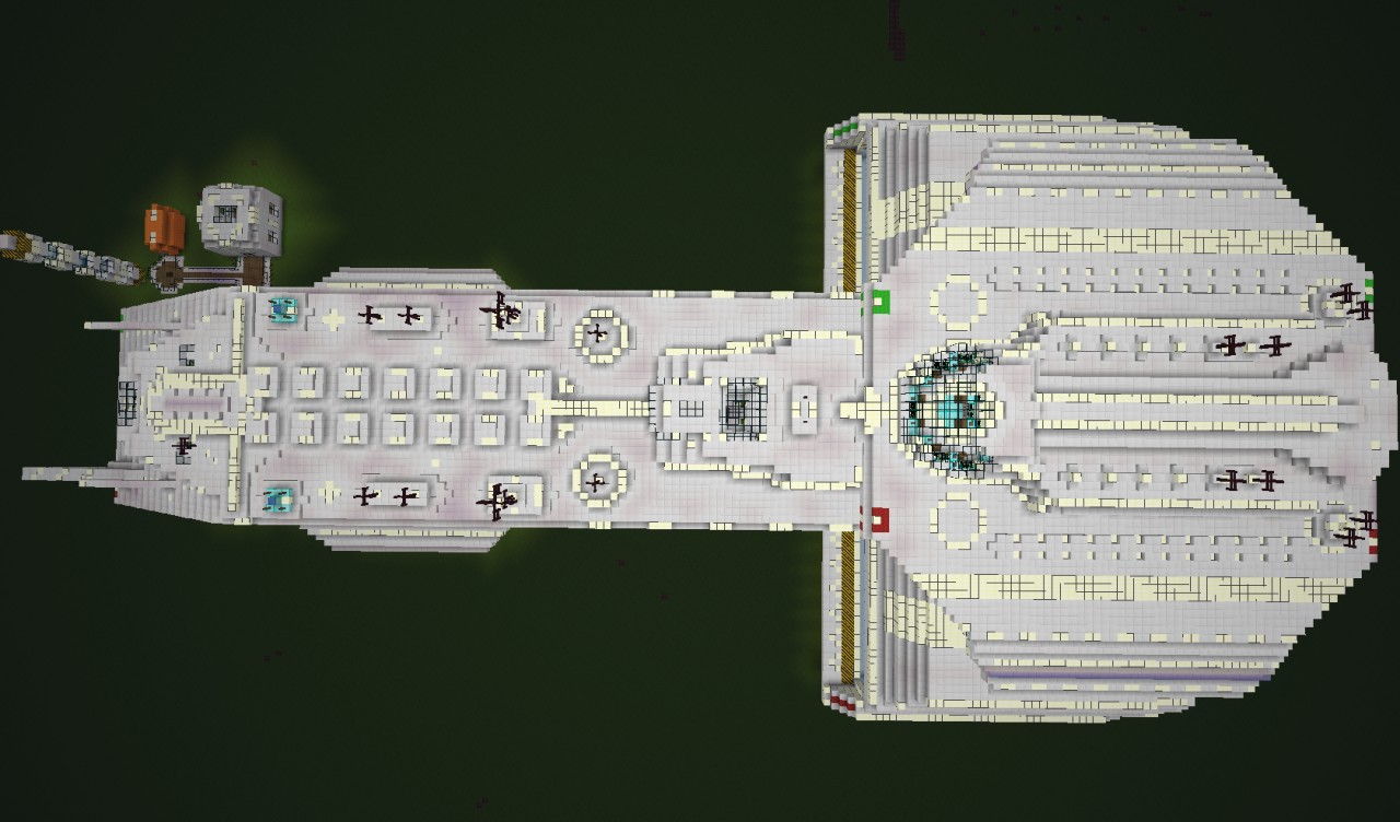 U.S.S. Helios (Huge Spaceship) Minecraft Map